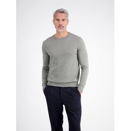 Lerros Herren Strickpullover "Dezent gestalteter Strickpullover aus weicher Merinowolle"platinum grau melange, Gr. XXXL, 100% Schurwolle, Pullover