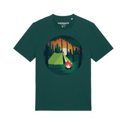 Watapparel T-Shirt ' Zelten ' Herren Gr&ouml;&szlig;e XL dunkelgr&uuml;n / mischfarben