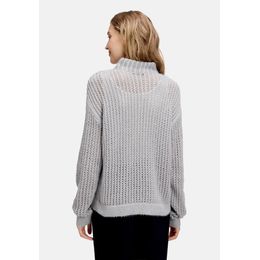 Betty Barclay Damen Strickpullover "Damen mit hohem Kragen"grau, Gr. 38, Strick, Obermaterial: 48% Polyacryl, 22% Polyester, 18% Polyamid, 12%