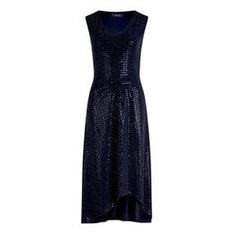 Vera Mont Damen Cocktailkleid "Damen im Glitzer-Look", blau, Gr. 38, Jersey, Obermaterial: 86% Polyamid, 9% Polyester, 5% Elasthan. Futter: 100%