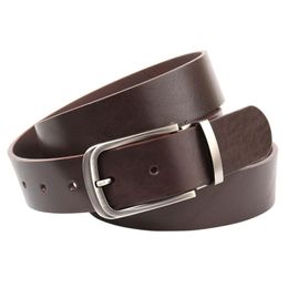 Anthoni Crown Herren Lederg&uuml;rtel, braun, Gr. 120, unifarben, Leder, G&uuml;rtel, Pflanzlich gegerbter Vollrindlederg&uuml;rtel