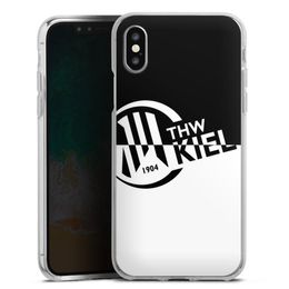 DeinDesign iPhone X Handy Silikon H&uuml;lle Case transparent Handyh&uuml;lle Merchandise Thw Kiel Handball Silikon Case