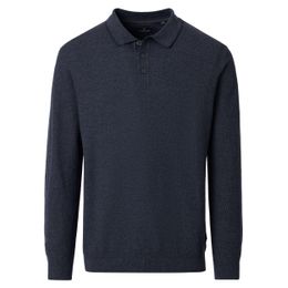 Casamoda Herren Langarm-Poloshirt "Casamoda Polo-Shirt Langarm uni", blau, Gr. XXXL, 100% Baumwolle, Shirts