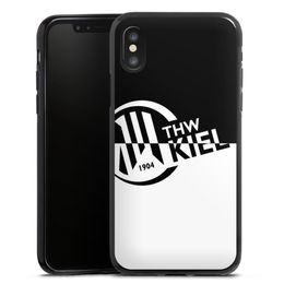 DeinDesign iPhone X Handy Silikon H&uuml;lle Case schwarz Handyh&uuml;lle Merchandise Thw Kiel Handball