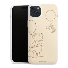 DeinDesign iPhone 15 Plus Handy Silikon H&uuml;lle Case wei&szlig; Handyh&uuml;lle Disney Official Licensed Product Winnie The Pooh Silikon Case
