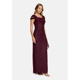 Vera Mont Damen Abendkleid "Damen im Glitzer-Look", lila, Gr. 42, Mesh, Obermaterial: 100% Polyester. Futter: 100% Polyester, Kleider