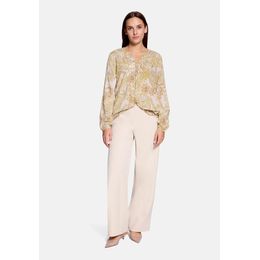 Betty Barclay Damen Schlupfbluse "Damen mit Print"beige, gr&uuml;n, Gr. 48, Obermaterial: 100% Viskose, Blusen
