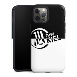 DeinDesign iPhone 12 Pro Max Handy Panzer Handyh&uuml;lle robuste Outdoor H&uuml;lle Schutzh&uuml;lle gl&auml;nzend Merchandise Thw Kiel Handball Tough Case