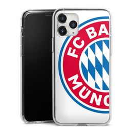 DeinDesign iPhone 11 Pro Max Handy Silikon H&uuml;lle Case transparent Handyh&uuml;lle Logo Fc Bayern M&uuml;nchen Fcb Silikon Case