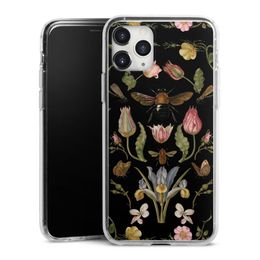 DeinDesign iPhone 11 Pro Max Handy Silikon H&uuml;lle Case transparent Handyh&uuml;lle Flower Wreath Bee Blossom Silikon Case