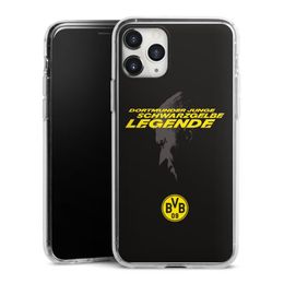 DeinDesign iPhone 11 Pro Max Handy Silikon H&uuml;lle Case transparent Handyh&uuml;lle Borussia Dortmund Bvb Marco Reus Silikon Case