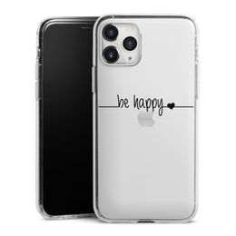 DeinDesign iPhone 11 Pro Max Handy Silikon H&uuml;lle Case transparent Handyh&uuml;lle Happiness Statement Motiv Ohne Hintergrund Silikon Case