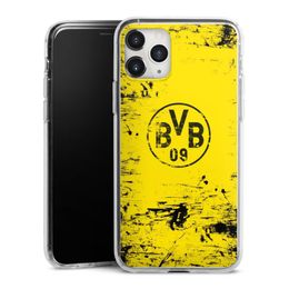 DeinDesign iPhone 11 Pro Max Handy Silikon H&uuml;lle Case transparent Handyh&uuml;lle Bvb Official Licensed Product Borussia Dortmund Silikon Case