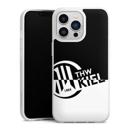 DeinDesign iPhone 13 Pro Handy Silikon H&uuml;lle Case wei&szlig; Handyh&uuml;lle Merchandise Thw Kiel Handball Silikon Case