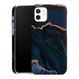 DeinDesign iPhone 12 mini Handy Premium Case Smartphone Handyh&uuml;lle Schutzh&uuml;lle gl&auml;nzend Glitzer Marble Black Premium Case