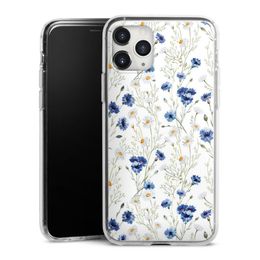 DeinDesign iPhone 11 Pro Max Handy Silikon H&uuml;lle Case transparent Handyh&uuml;lle Flowers Muster Flower Silikon Case