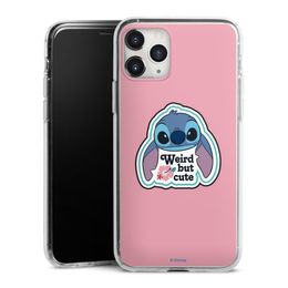 DeinDesign iPhone 11 Pro Max Handy Silikon H&uuml;lle Case transparent Handyh&uuml;lle Lilo & Stitch Disney Sayings Silikon Case