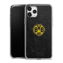 DeinDesign iPhone 11 Pro Max Handy Silikon H&uuml;lle Case transparent Handyh&uuml;lle Bvb Borussia Dortmund Merchandise Silikon Case