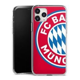 DeinDesign iPhone 11 Pro Max Handy Silikon H&uuml;lle Case transparent Handyh&uuml;lle Official Licensed Product Fcb Fc Bayern M&uuml;nchen Silikon Case