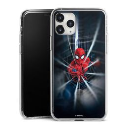 DeinDesign iPhone 11 Pro Max Handy Silikon H&uuml;lle Case transparent Handyh&uuml;lle Kinofilm Marvel Spiderman Silikon Case