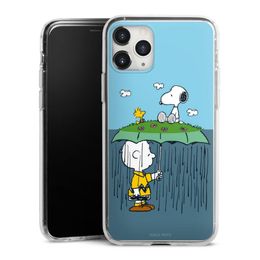 DeinDesign iPhone 11 Pro Max Handy Silikon H&uuml;lle Case transparent Handyh&uuml;lle Peanuts Children Snoopy Silikon Case