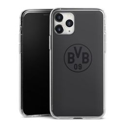 DeinDesign iPhone 11 Pro Max Handy Silikon H&uuml;lle Case transparent Handyh&uuml;lle Bvb Borussia Dortmund Logo Silikon Case