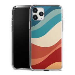 DeinDesign iPhone 11 Pro Max Handy Silikon H&uuml;lle Case transparent Handyh&uuml;lle Ombre Wave Colour Silikon Case