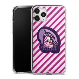 DeinDesign iPhone 11 Pro Max Handy Silikon H&uuml;lle Case transparent Handyh&uuml;lle Disney Grinning Cat Alice In Wonderland Silikon Case