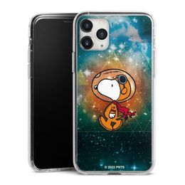 DeinDesign iPhone 11 Pro Max Handy Silikon H&uuml;lle Case transparent Handyh&uuml;lle Official Licensed Product Snoopy Astronaut Silikon Case