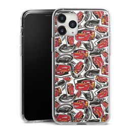 DeinDesign iPhone 11 Pro Max Handy Silikon H&uuml;lle Case transparent Handyh&uuml;lle Cars Lightning Mcqueen 95 Disney Pixar Silikon Case