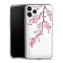 DeinDesign iPhone 11 Pro Max Handy Silikon H&uuml;lle Case transparent Handyh&uuml;lle Aisa Japan Cherry Blossom Silikon Case