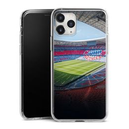 DeinDesign iPhone 11 Pro Max Handy Silikon H&uuml;lle Case transparent Handyh&uuml;lle Fcb Fc Bayern M&uuml;nchen Stadium Silikon Case