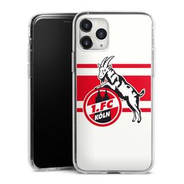 DeinDesign iPhone 11 Pro Max Handy Silikon H&uuml;lle Case transparent Handyh&uuml;lle Effzeh 1. Fc K&ouml;ln Official Licensed Product Silikon Case