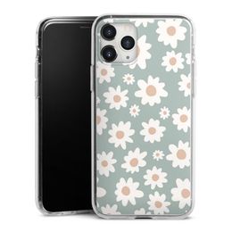 DeinDesign iPhone 11 Pro Max Handy Silikon H&uuml;lle Case transparent Handyh&uuml;lle Daisy Muster Flowers Silikon Case