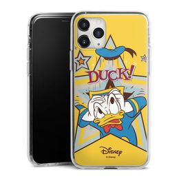 DeinDesign iPhone 11 Pro Max Handy Silikon H&uuml;lle Case transparent Handyh&uuml;lle Donald Duck Disney Official Licensed Product Silikon Case