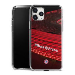DeinDesign iPhone 11 Pro Max Handy Silikon H&uuml;lle Case transparent Handyh&uuml;lle Fc Bayern M&uuml;nchen Stadium Fcb Silikon Case