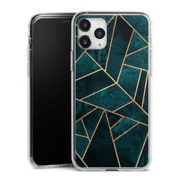 DeinDesign iPhone 11 Pro Max Handy Silikon H&uuml;lle Case transparent Handyh&uuml;lle Stone Elisabeth Fredriksson Gold & Copper Silikon Case