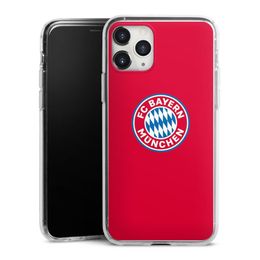 DeinDesign iPhone 11 Pro Max Handy Silikon H&uuml;lle Case transparent Handyh&uuml;lle Fc Bayern M&uuml;nchen Fcb Logo Silikon Case