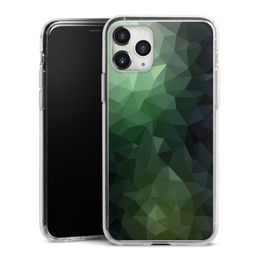 DeinDesign iPhone 11 Pro Max Handy Silikon H&uuml;lle Case transparent Handyh&uuml;lle Tarnmuster Geometric Mosaic Silikon Case