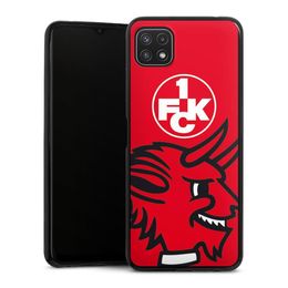 DeinDesign Galaxy A22 5G Handy Slim Case extra d&uuml;nn Silikon Handyh&uuml;lle schwarz H&uuml;lle Devil 1. Fc Kaiserslautern 1. Fck Silikon Slim Case
