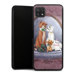 DeinDesign Galaxy A22 5G Handy Slim Case extra d&uuml;nn Silikon Handyh&uuml;lle schwarz H&uuml;lle Disney Official Licensed Product Aristocats Silikon Slim Case