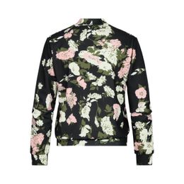 CLOUD 5IVE Damen Bomberjacke "CLOUD 5IVE Blouson Jacket with floral print", bunt, Gr. S, 95% Polyester, 5% Elasthan, Jacken