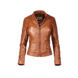 7eleven Lederjacke 'SERosali' Damen Gr&ouml;&szlig;e M/L cognac Sommerjacke
