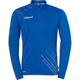 Uhlsport Herren Trainingspullover "1/4 ZIP TOP SCORE 26 1/4 ZIP TOP", blau, Gr. S, Obermaterial: 100% Polyester Pol. recyc.., Pullover
