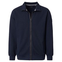 Casamoda Herren Sweatjacke "Casamoda Sweatjacke uni", blau, Gr. M, 90% Baumwolle, 10% Polyester, Sweatjacken