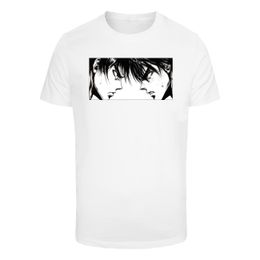MisterTee Herren T-Shirt "MisterTee A Steady Stare Tee", wei&szlig;, Gr. XS, bedruckt, 100% Baumwolle, Shirts