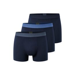 Schiesser Herren Boxershorts "95/5 Multipacks", Gr. 6, blau, Single Jersey, Obermaterial: 95% Baumwolle, 5% Elasthan, Unterhosen, ohne Eingriff,