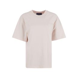 PEQUS Damen Kurzarmhemd "PEQUS PEQUS A Paradise Beach Club Back Logo Shirt", rosa, Gr. S, 100% Baumwolle, Hemden