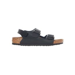 Birkenstock Sandale 'Milano HL Kids Birko Flor Narrow Fit Black' M&auml;dchen Gr&ouml;&szlig;e 24 schwarz