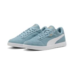 Puma Damen Sneaker "VIKKY STAR SD", Gr. 36, blau, Leder, Schuhe, f&uuml;r sportliche Looks im Alltag, mit Leder-Obermaterial